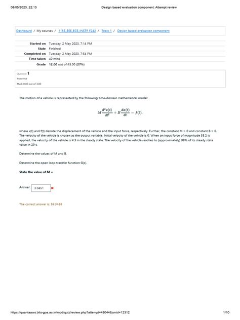 Design Based Assignment Pdf Feedback Velocity