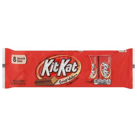 Kit Kat Snack Size Crisp Wafers In Milk Chocolate Bars 8 0 49 Oz