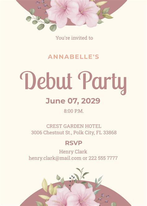 Free Formal Invitation Templates Formal Event Invitation Word Template