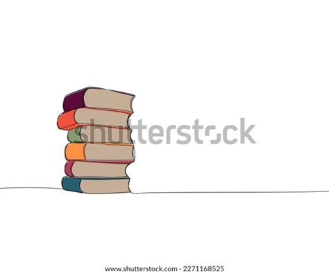 Stack Big Books 6 Volumes One Stock Vector Royalty Free 2271168525
