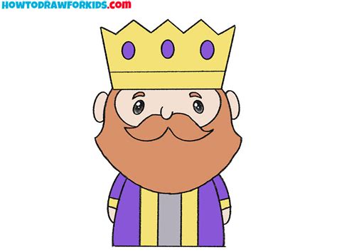 King Crown Drawing Step By Step