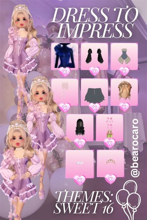 Sweet 16 Dress To Impress Outfit Hack Idea Dress To Impress Sweet 16