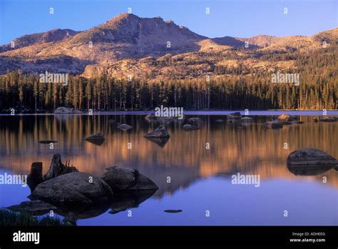 The Crystal Range Towers Over Wrights Lake In The Eldorado National