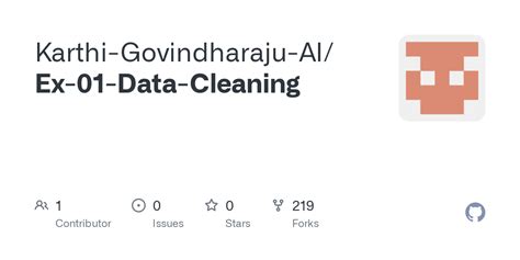 Github Karthi Govindharaju Aiex 01 Data Cleaning