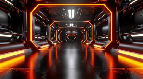 A Futuristic Abstract Texture With Sleek Metallic Surfaces Premium Ai Generated Image