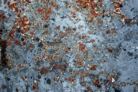 The Surface Of Metal Plates With Rust Stains Are Used For The