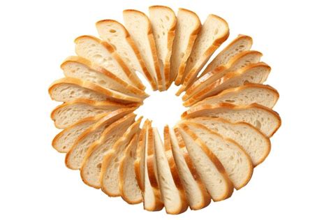Sliced Bread In A Circle Premium Ai Generated Psd