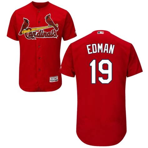 Youth Majestic St Louis Cardinals Tommy Edman Scarlet Flex Base Alternate Collection Jersey