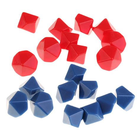 20pcs Polyhedral Dice Blank 10 Sided Dice D10 For Grandado