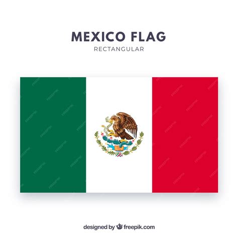 メキシコの国旗 無料ベクトル素材