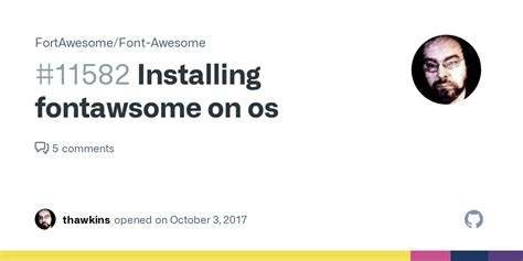 Installing Fontawsome On Os · Issue 11582 · Fortawesomefont Awesome · Github