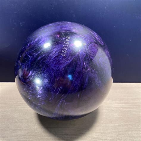 Vintage Ebonite Avenger Bowling Ball Purple Cosmic Swirl 15lb 12oz
