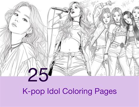 Kpop Coloring Pages At Getcoloringscom Free Printable Kpop Coloring