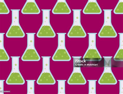 Repeating Conical Flask Texture Stock Illustration Download Image Now