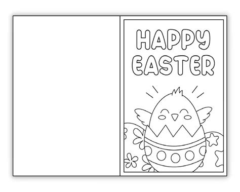 Printable Easter Day Card To Color Featured Free Download And Print