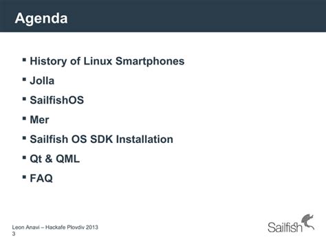 Introduction To Sailfish OS ODP Operating Systems Computer Software And Applications