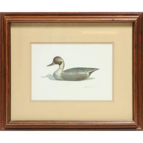 Chris Leiter Am 20th Century Collectors Choice Pintail Decoy Lot 14 Single Owner