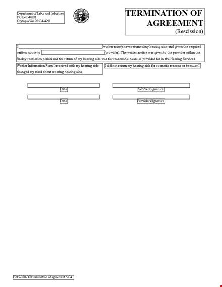 Rescission Agreement Template Fast And Effective Legal Document