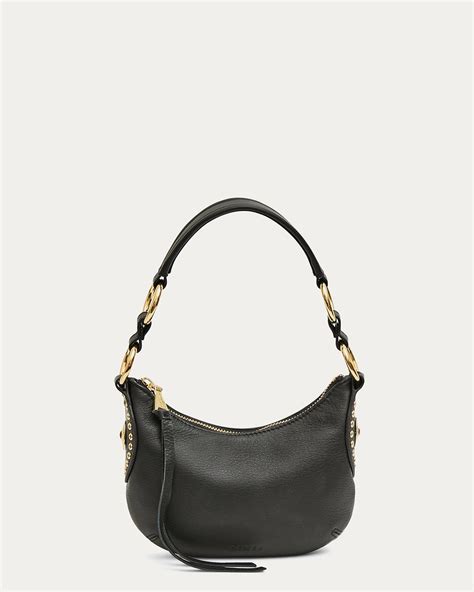 Black Roma Mini Crossbody Designer Leather Handbag For Women Aimee By