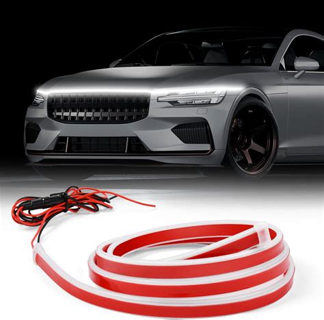 Uraqt Car Hood Led Strip Light 150cm Dynamic Scan Start Up Hoodbeam