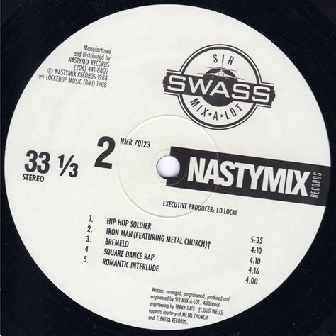 Sir Mix A Lot Swass Vinyl Lp 1988 Us Original Hhv