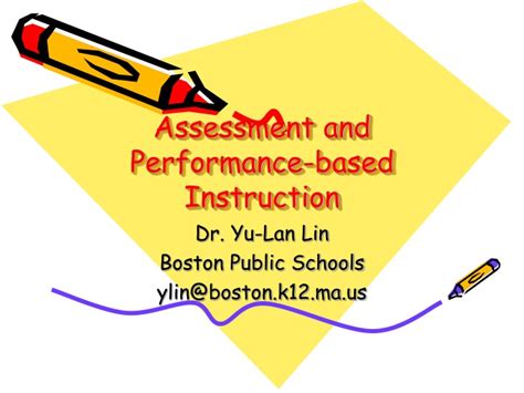 Ppt Assessment And Performance Based Instruction Powerpoint