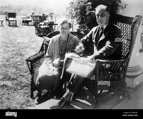 First Lady Eleanor Roosevelt President Franklin D Roosevelt At Their