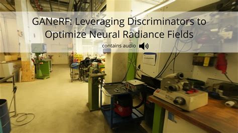 AK On Twitter GANeRF Leveraging Discriminators To Optimize Neural Radiance Fields Paper Page