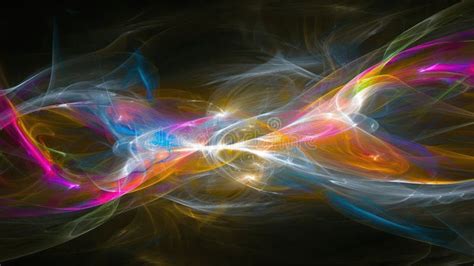 Abstract Swirling Colors Create A Vibrant Dynamic Visual Effect Stock Illustration