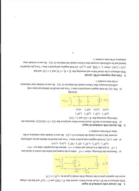 Rc Circuit With Switched Dc Input With Reference To