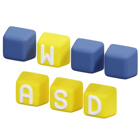 keyboard key 3d render icon illustration 11619502 png