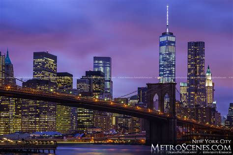New York City Skyline At Night In 2014 City Skyline And Urban