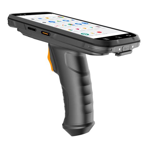 android pistol grip inventory barcode scanner handheld mobile computer