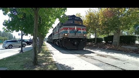 Amtk 281 F40phr Leads Csrm Track Or Treat Excursion Train Sacramento Ca 10 8 2022 Youtube