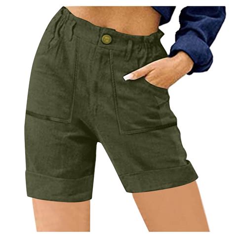 Tarylea Business Casual Shorts For Women High Waisted Dress Shorts Roll