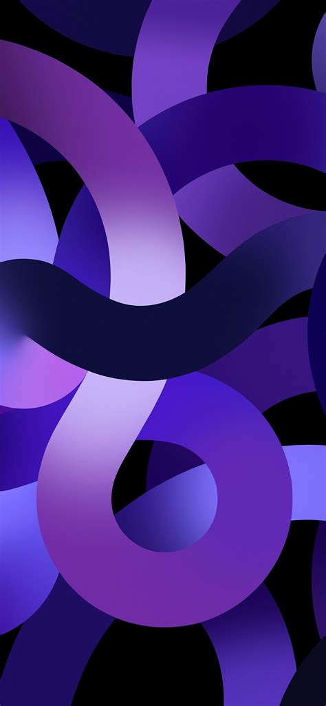 Ipad Air 5 Stock Wallpaper Ribbons Purple Light Wallpapers