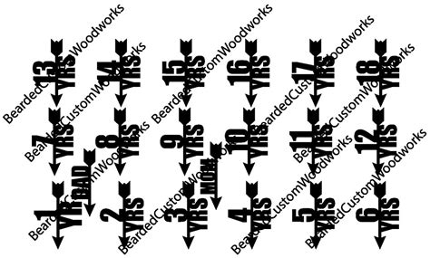 Laser Cut File Growth Chart Markers Laser Cut File Glowforge Ready Svg