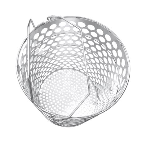 Basket Stainless Steel 23mm Side Round Holes 10mm Bottom Holes