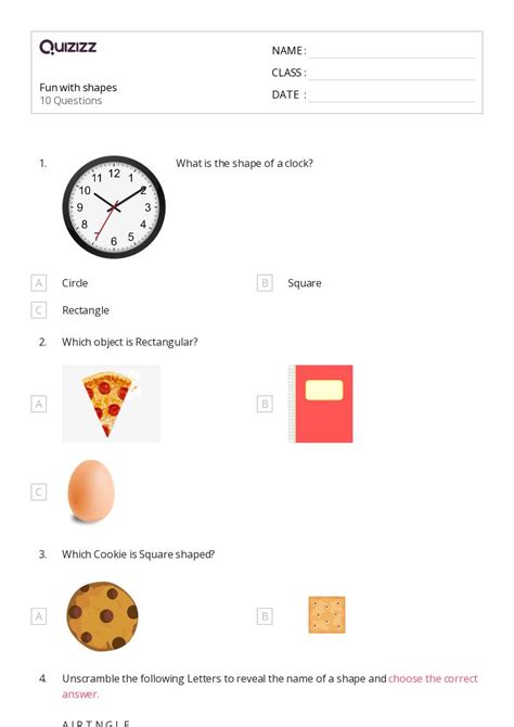 50 Rectangles Worksheets For Kindergarten On Quizizz Free And Printable