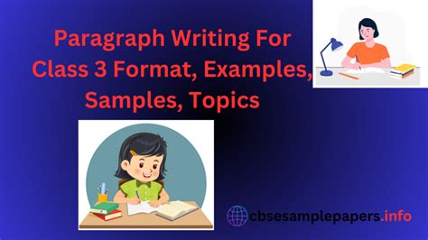 Paragraph Writing For Class 3 Format Examples Samples Topics Cbse Sample Papers
