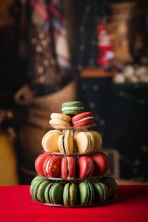 Mini Macaron Tower With Stand And Cover Bite The Macaron Handmade