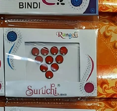 Plain Suruchi Rangoli Stone Bindi Red At Rs 27 Box In Kolkata Id