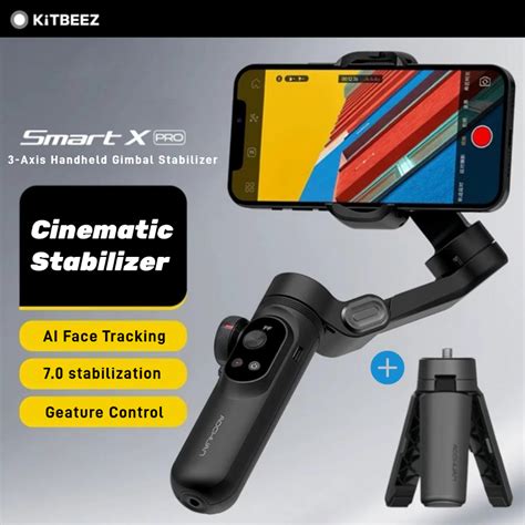 Kitbeez Smart Xe 3 Axis Gimbal Foldable Handheld Stabilizer With Ai