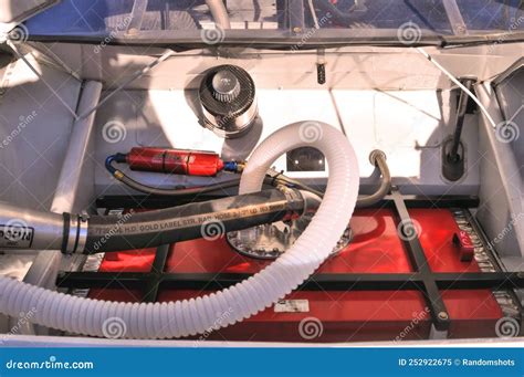 Fuel Tank System For Dodge Challenger Nascar Vehicle Stock Image