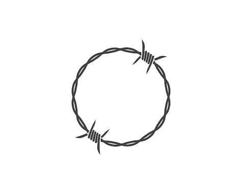 Premium Vector Barbed Wire Vector Illustration