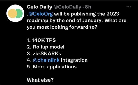 Some Potential Things Coming Up This Year R Celo