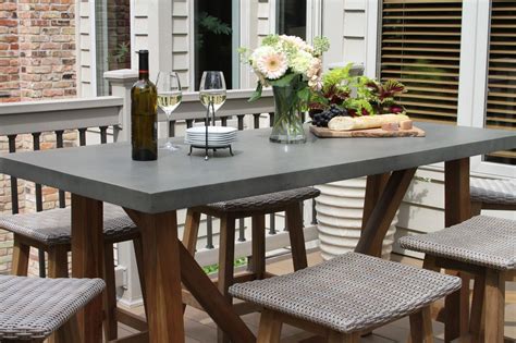 Teak Outdoor Bar Height Table And Chairs Server 2