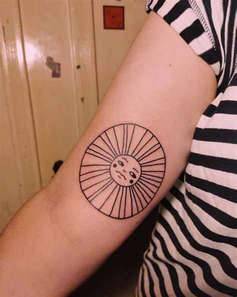 Smiling Sun Tattoo
