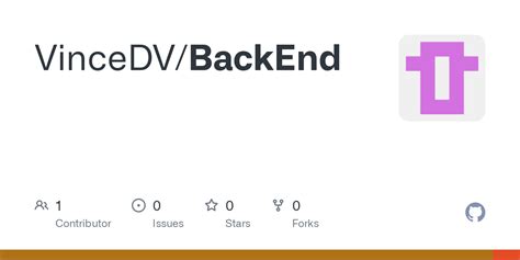 Github Vincedvbackend