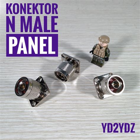 Jual Konektor N Male Teflon Panel Rf Connector Chassis Body Kotak Mount